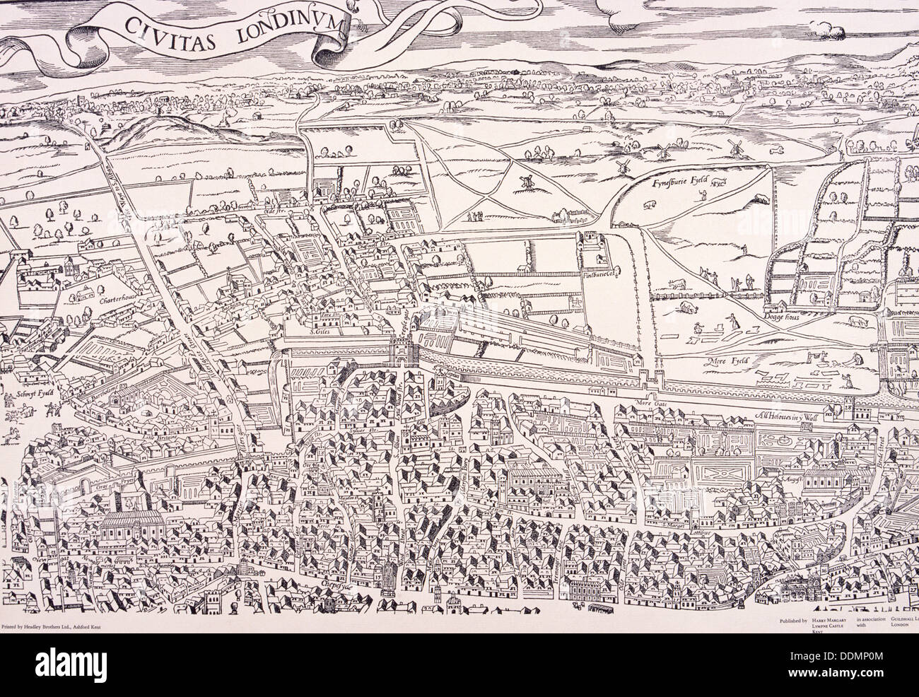 Map of london 16th century hi-res stock photography and images - Alamy