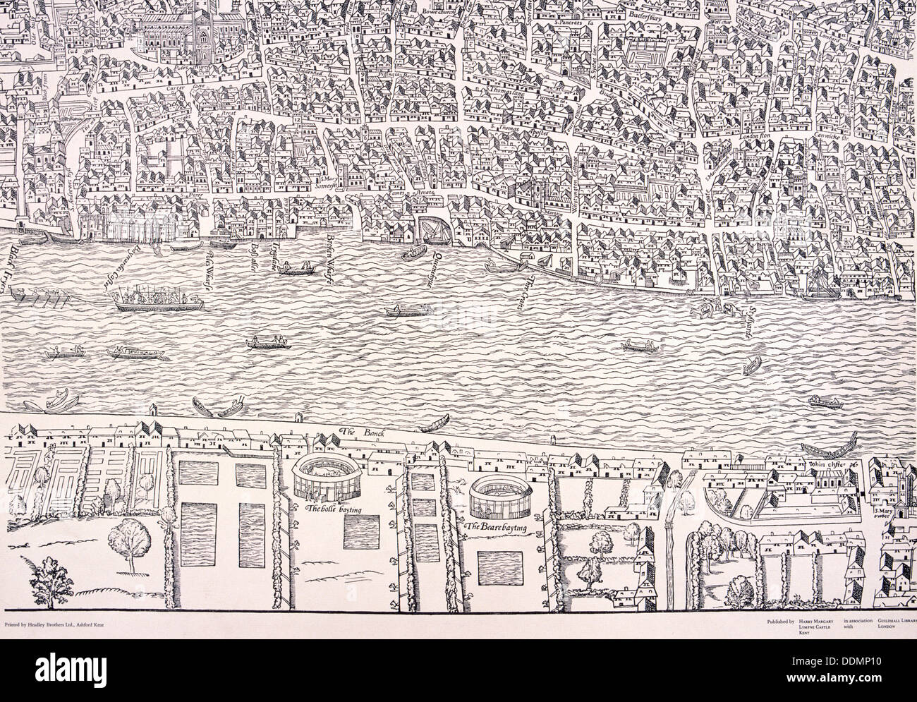 'Agas' Map of London, c1561. Artist: Unknown Stock Photo - Alamy