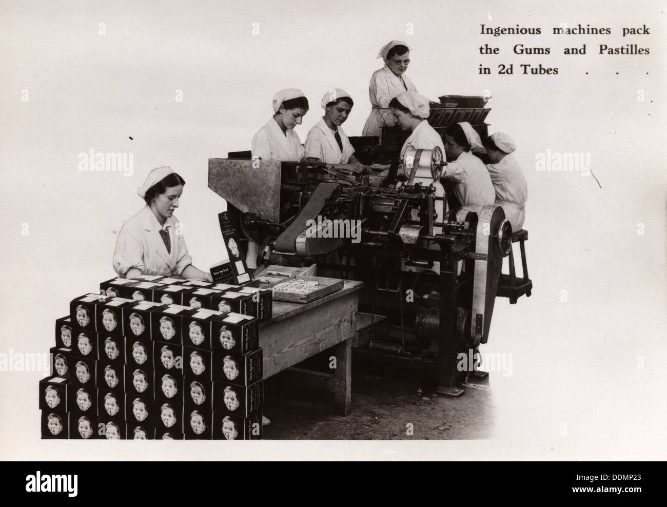 Packing, Rowntree factory, York, Yorkshire, 1938. Artist: Unknown Stock ...