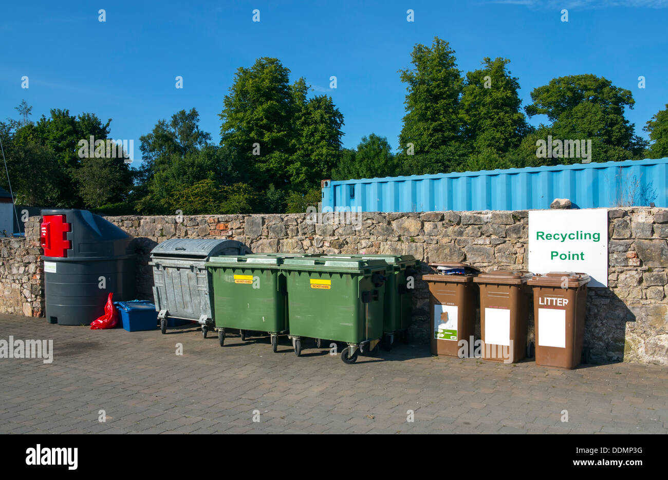 Urban Recycling Yard With Multiple Types Of Bins Stock Photo Alamy urban-recycling-yard-with-multiple-types-of-bins-stock-photo-alamy