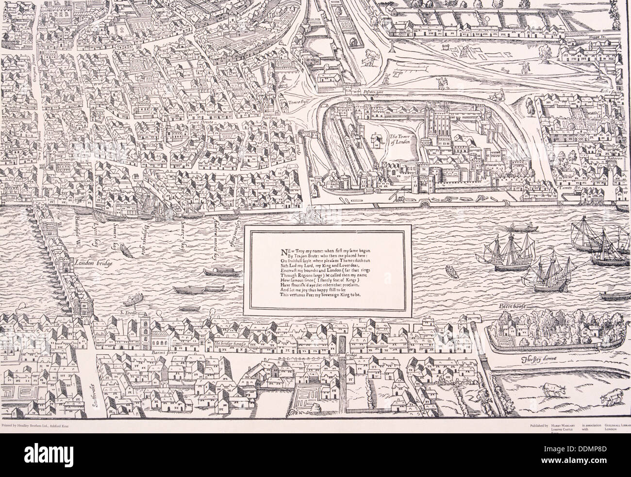 'Agas' Map of London, c1561. Artist: Anon Stock Photo - Alamy