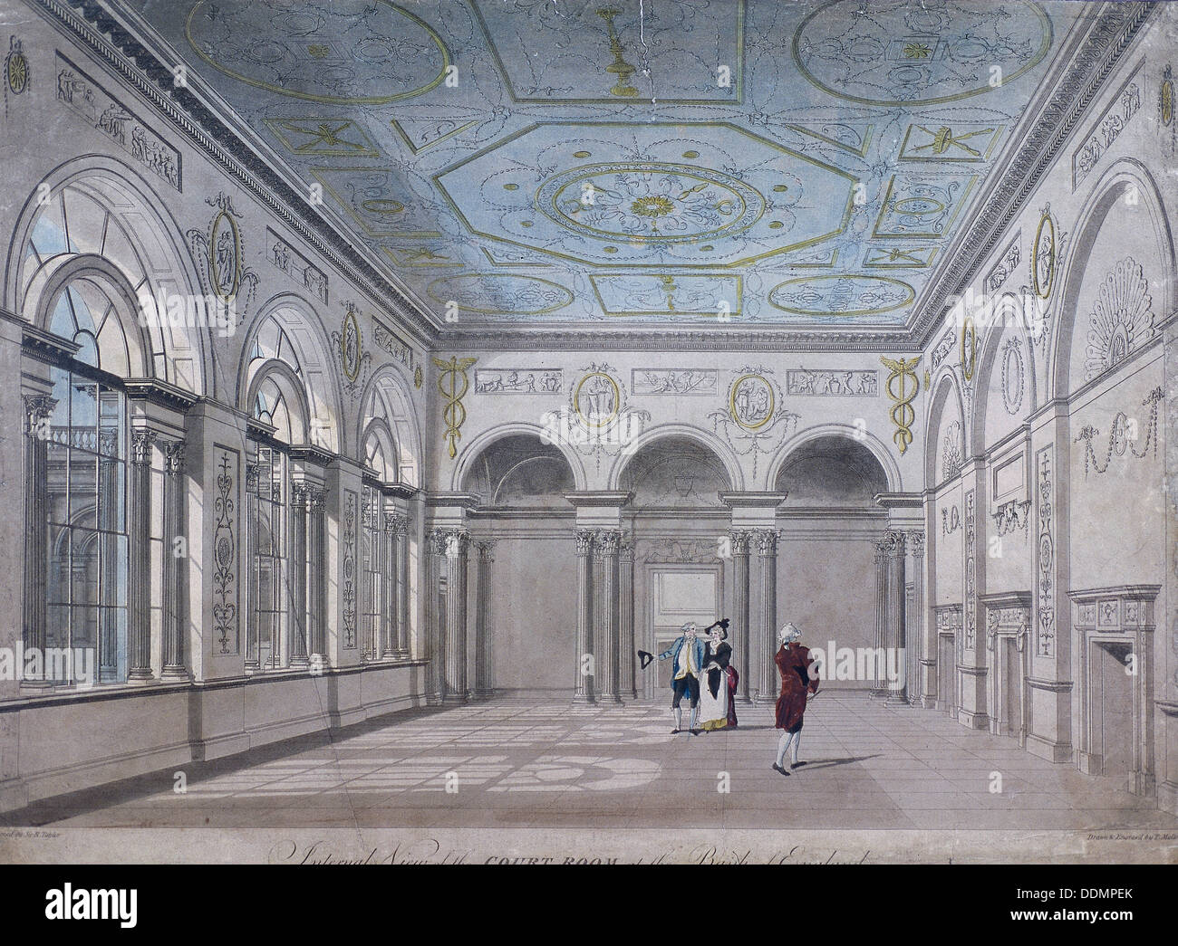 Bank of England, Threadneedle Street, London, c1790. Artist: Thomas ...