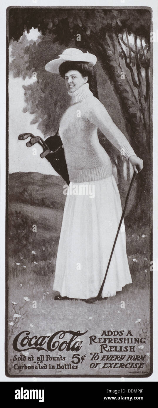 Coca cola advert 1900s hi-res stock photography and images - Alamy
