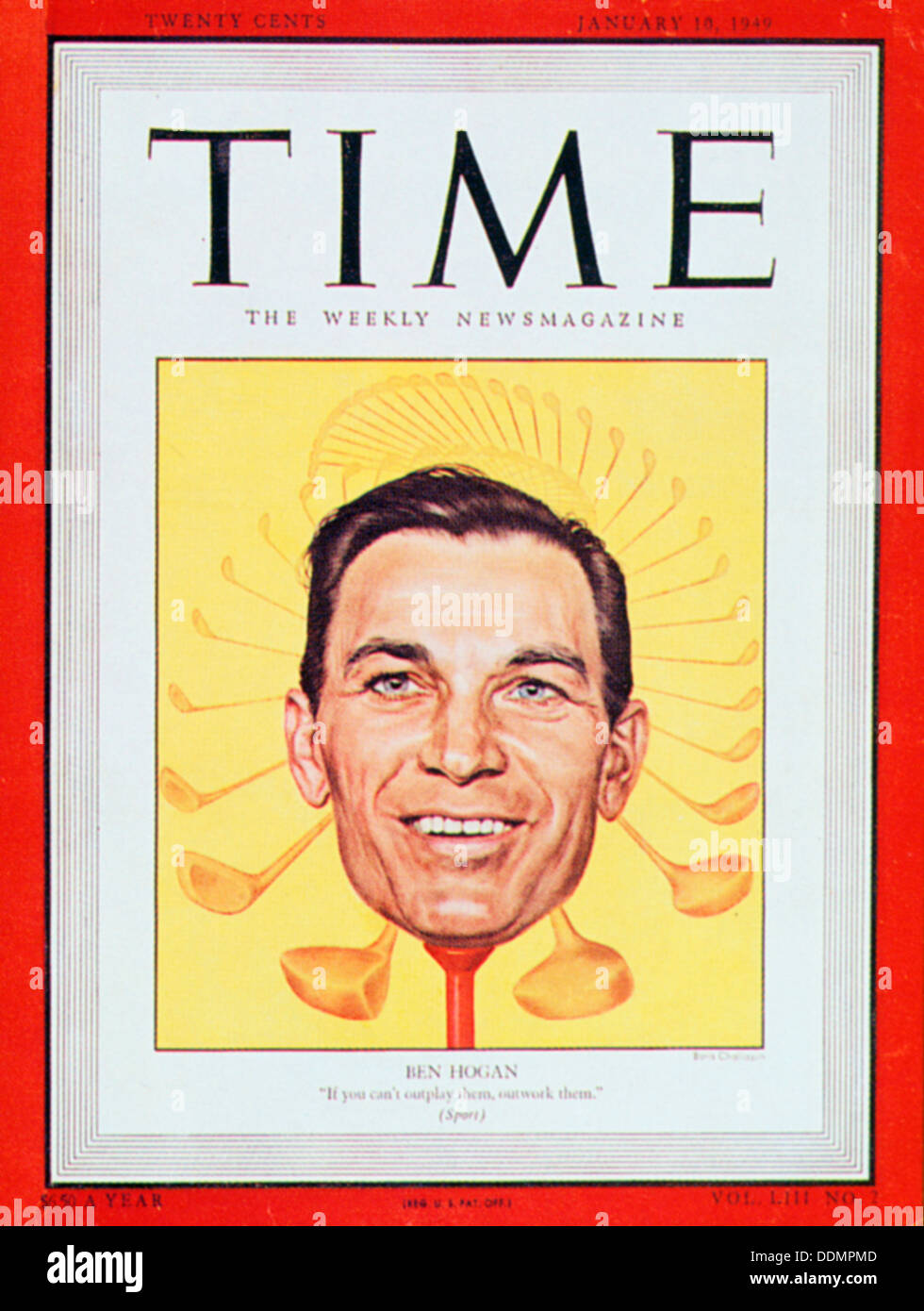 Ben Hogan, American professional golfer, 1949. Artist: Unknown Stock ...