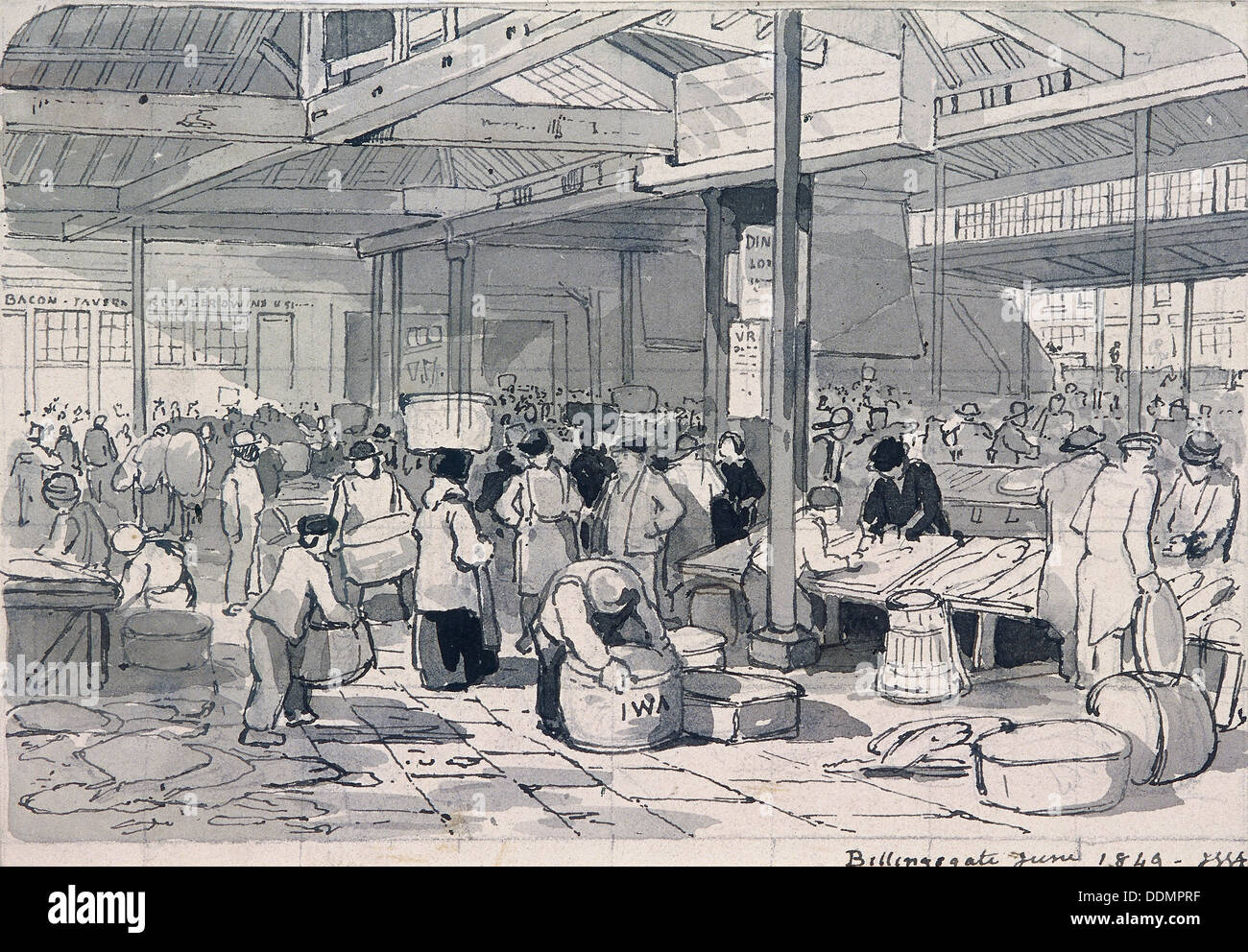 Billingsgate fish market interior hi-res stock photography and images ...