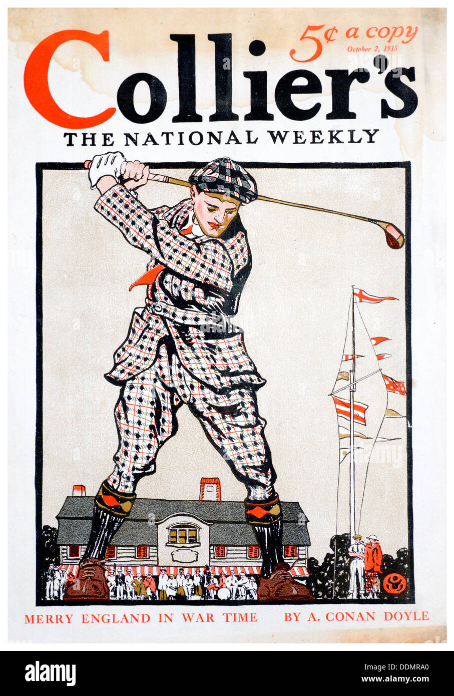 Cover of 'Collier's' magazine, October 2, 1915. Artist: Unknown Stock ...