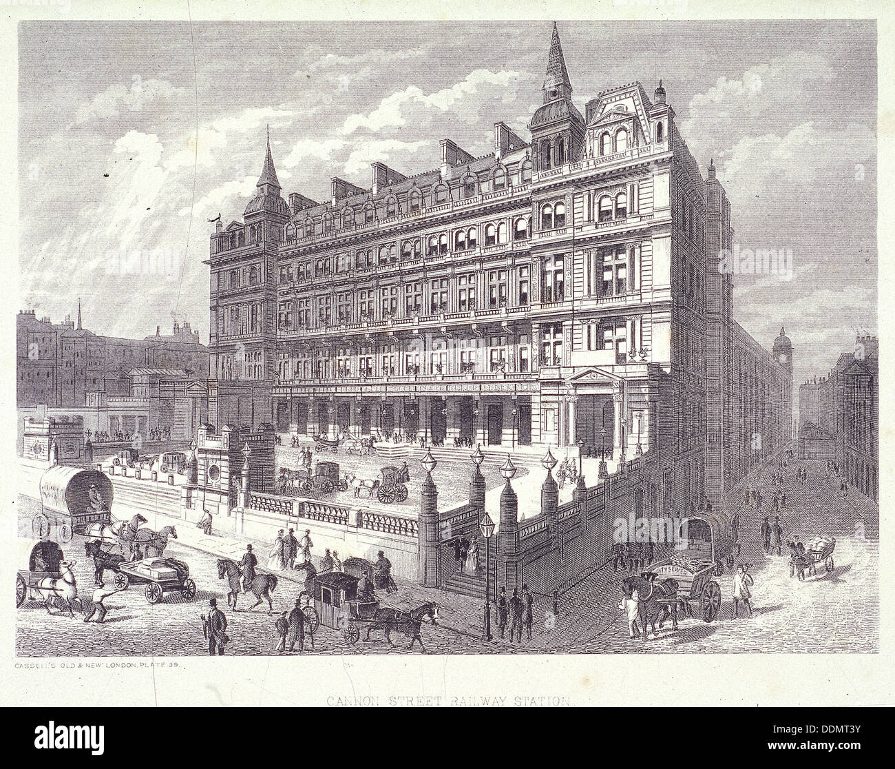 Cannon Street Station, London, c1883. Artist: Anon Stock Photo - Alamy