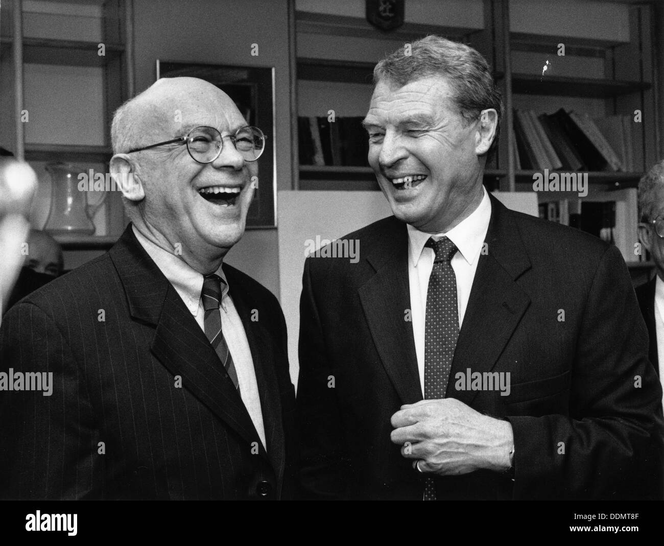 Eric Moonman with Paddy Ashdown (1941- ) Artist: Sidney Harris Stock ...