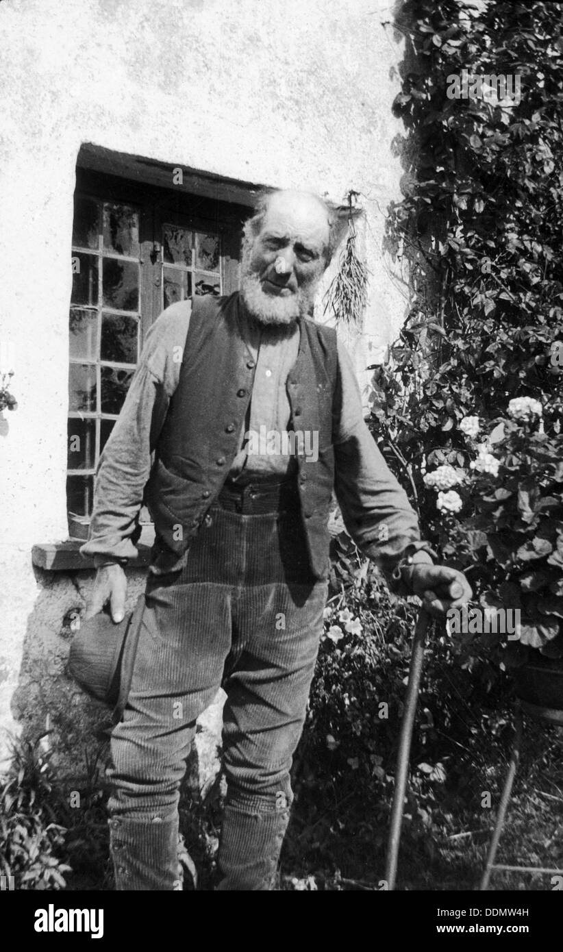 William Nott, Meshaw, Devon, 1905-1908. Artist: Cecil Sharp Stock Photo ...