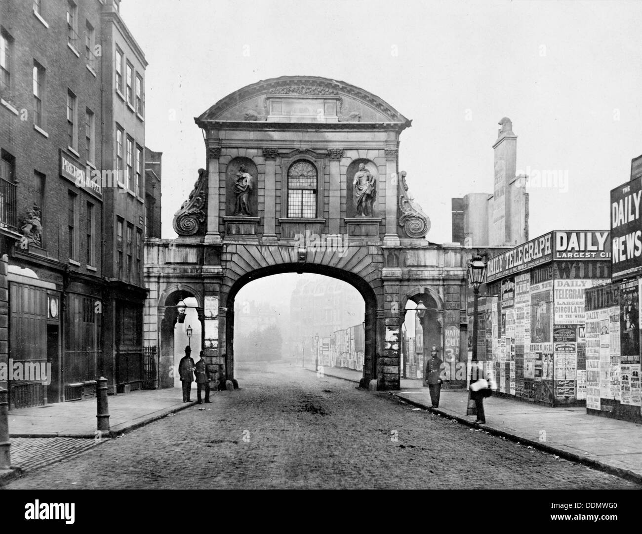 City london temple bar Black and White Stock Photos & Images - Alamy
