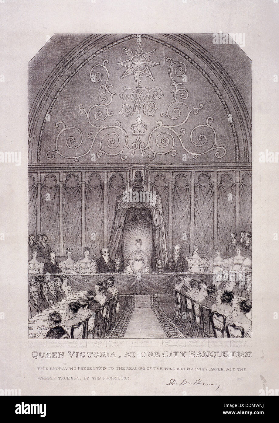 Gog and Magog, Guildhall, London, 1809. Artist: George Shepherd Stock ...