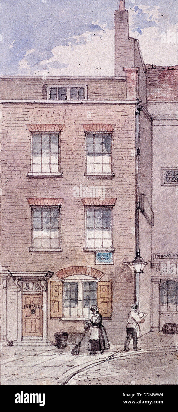 Gunpowder Alley, London, c1850. Artist: James Findlay Stock Photo - Alamy