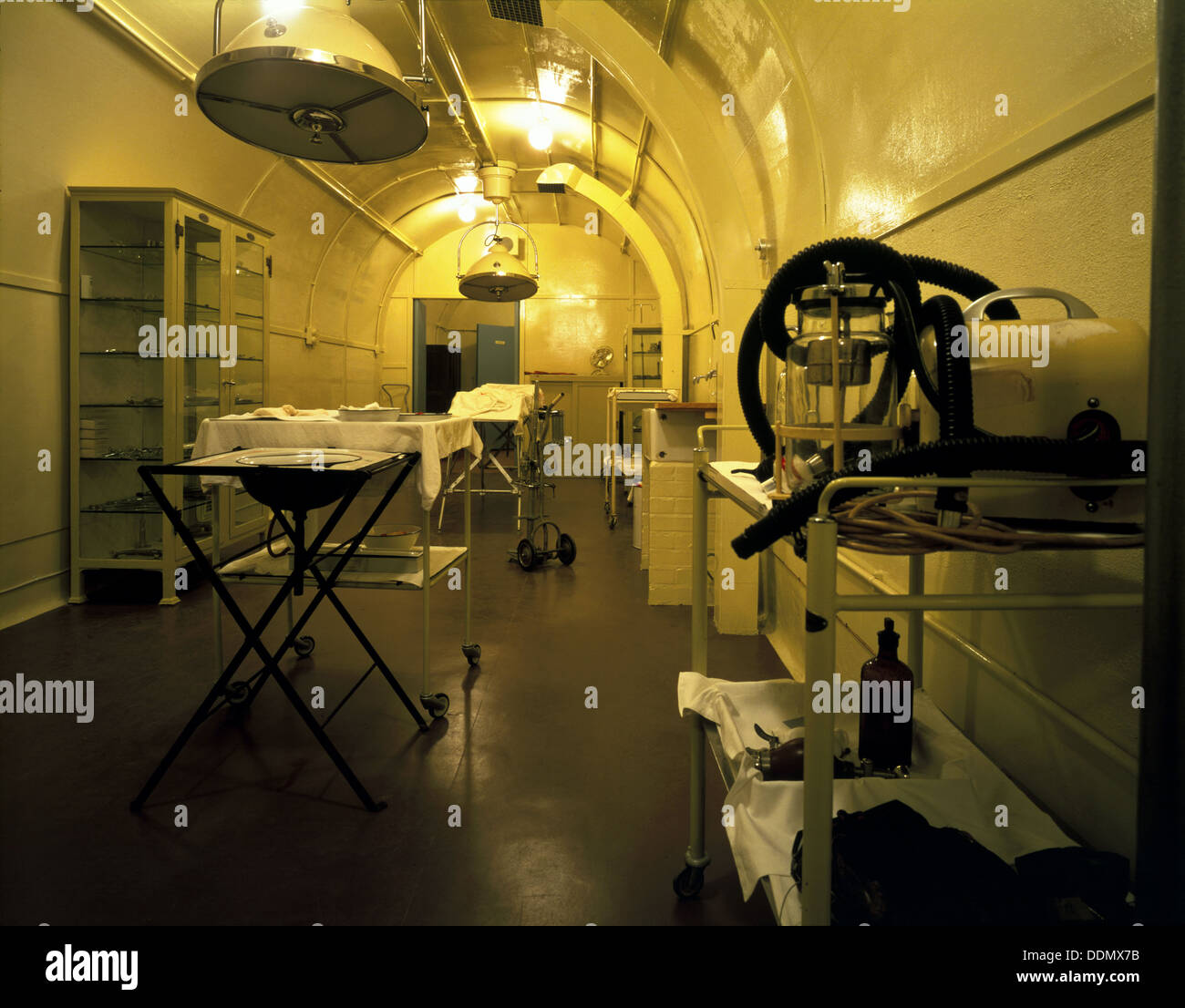 Underground operating theatre beneath Dover Castle, Kent, 1995. Artist ...