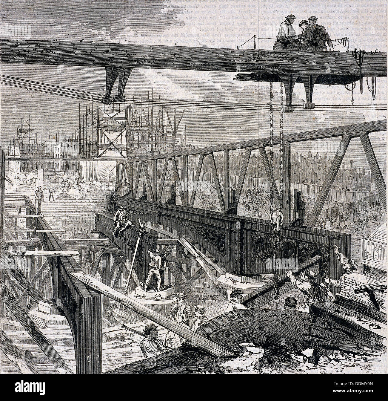 Holborn Viaduct, London, 1869. Artist: CC Stock Photo - Alamy