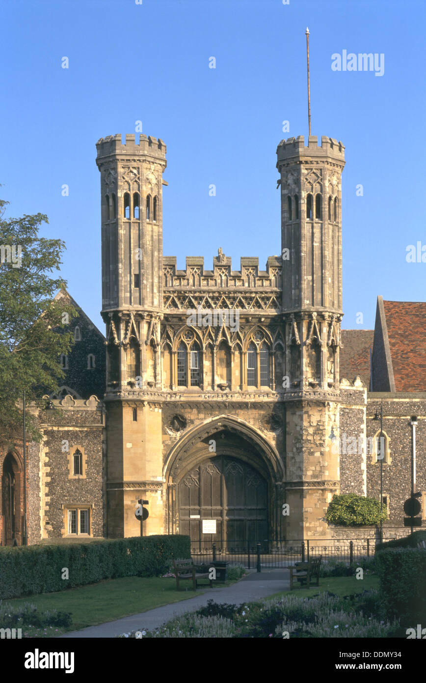 The Great Gate, St Augustine's Abbey, Canterbury, Kent, 1996. Artist: J ...
