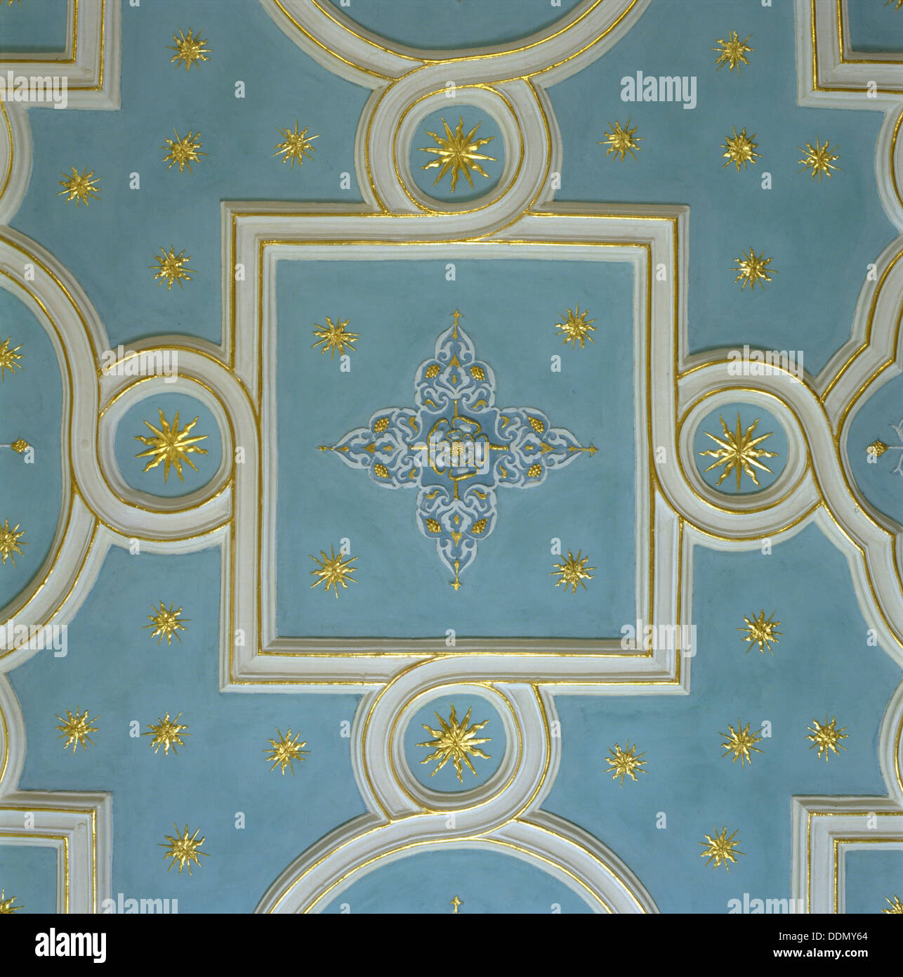 Ceiling of the Star Chamber, Bolsover Castle, Derbyshire, 2000. Artist ...