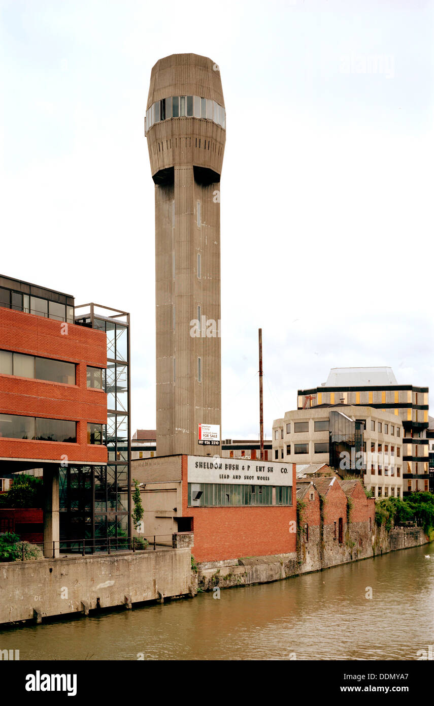 The lead shot tower at the Sheldon Bush works, Bristol, Avon, 2000 ...