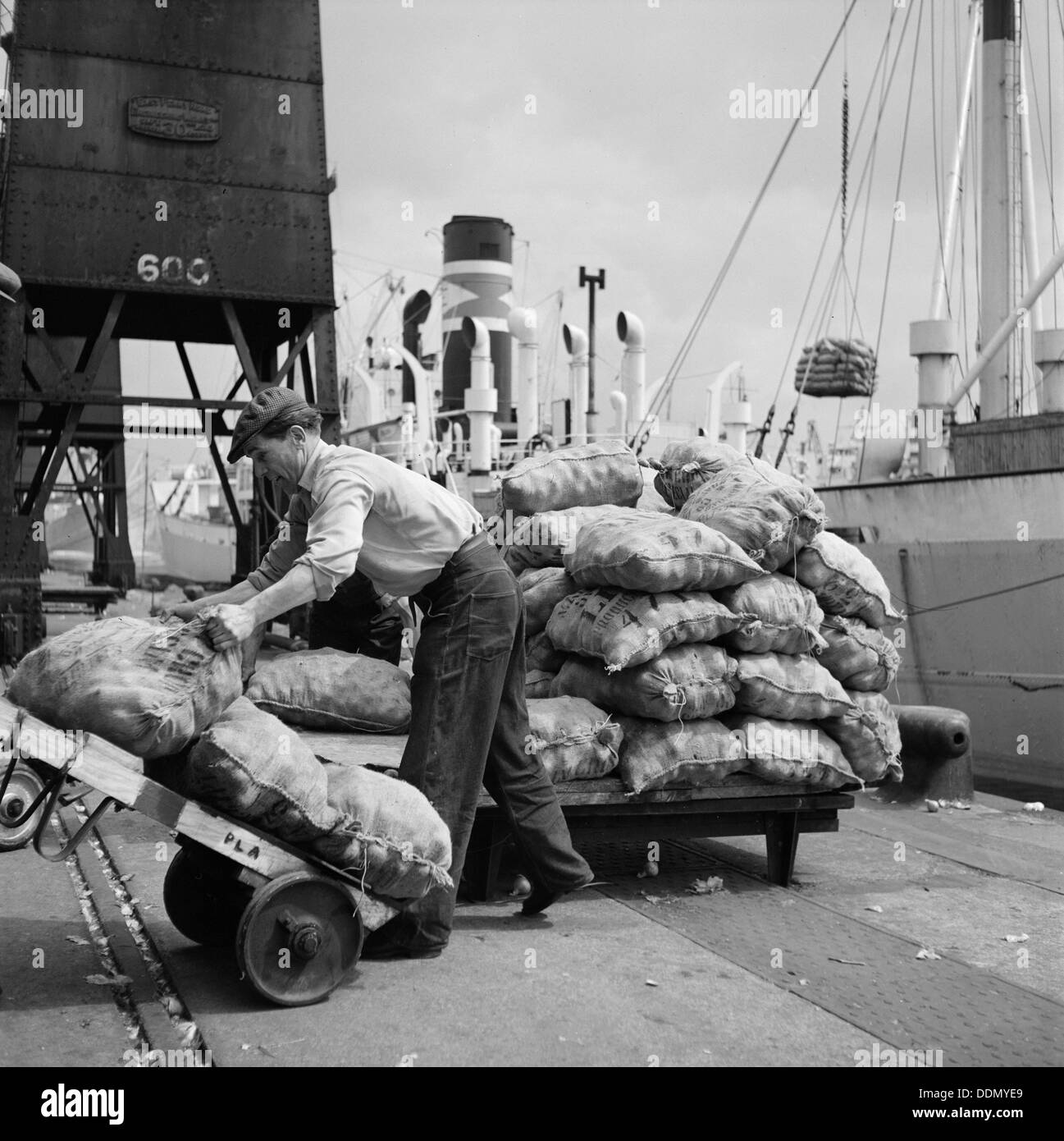 Docks london 1950's hi-res stock photography and images - Alamy