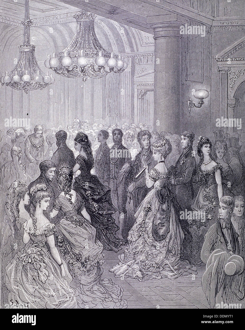 'A Ball at the Mansion House', 1872. Artist: Journard Stock Photo - Alamy