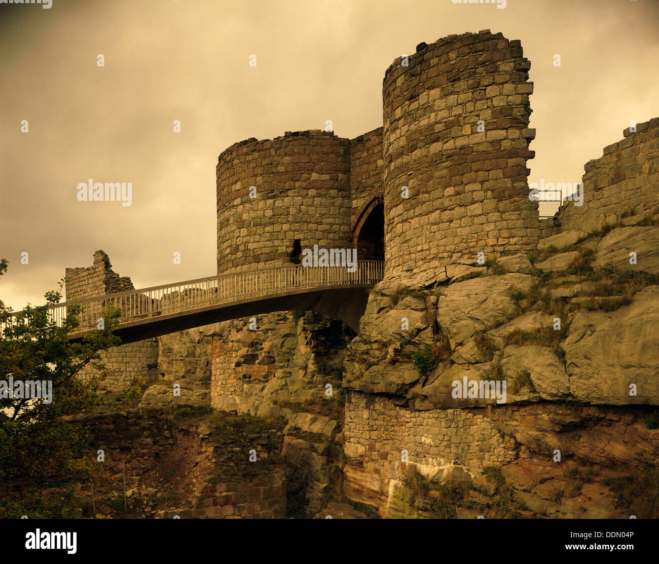 Inner Bailey entrance, Beeston Castle, Cheshire, 1986. Artist: Unknown ...