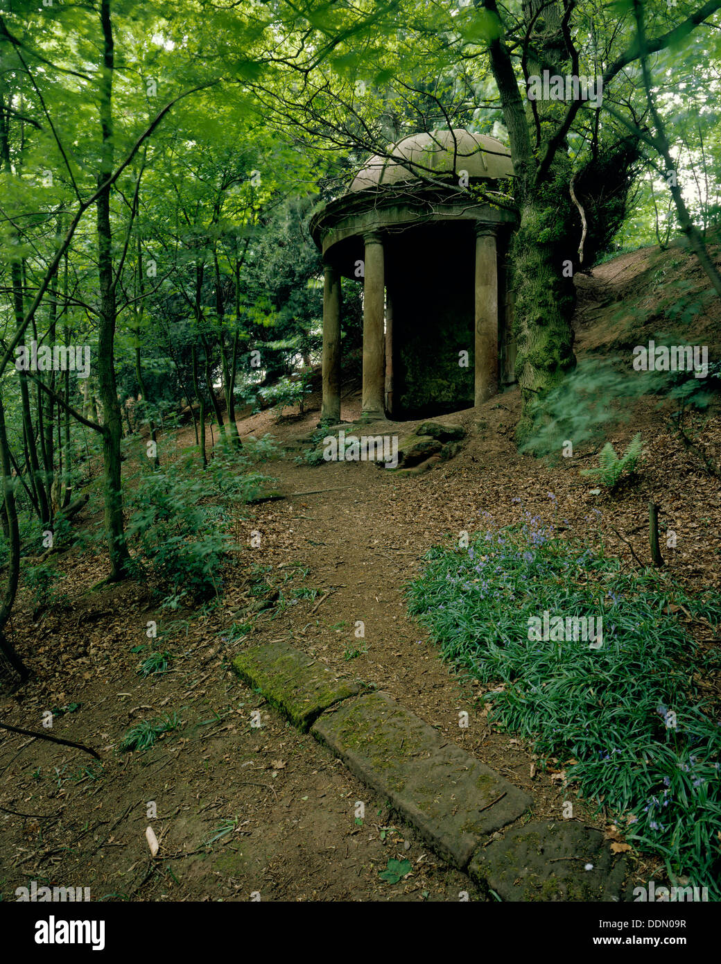 Classical temple rotunda, Badger Dingle, Badger, Shropshire, 1994 ...