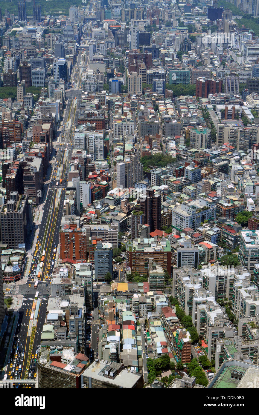 A view from above the city of Taipei, Taiwan Stock Photo - Alamy
