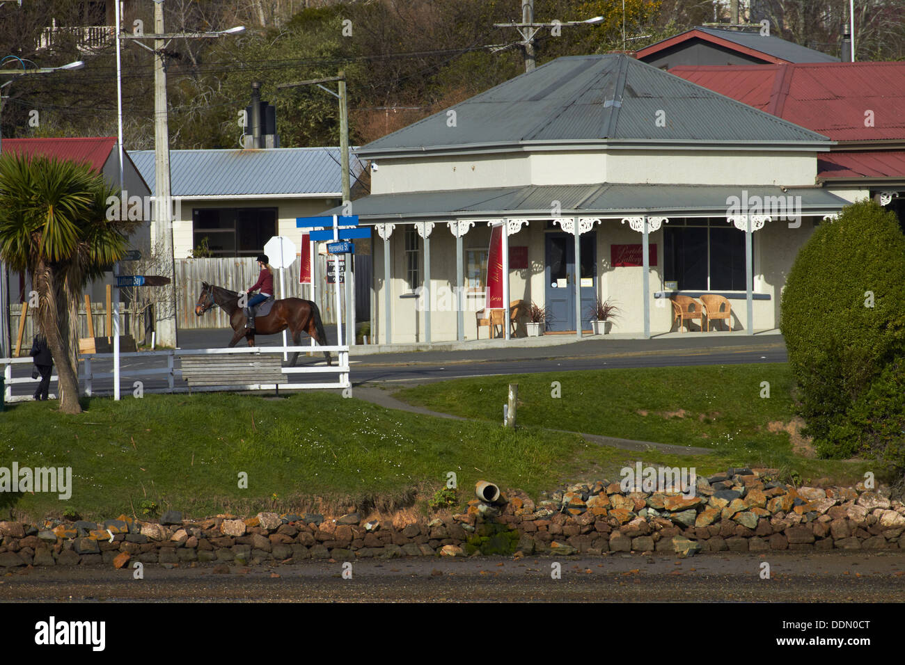 Horse and rider at portobello village hi-res stock photography and ...