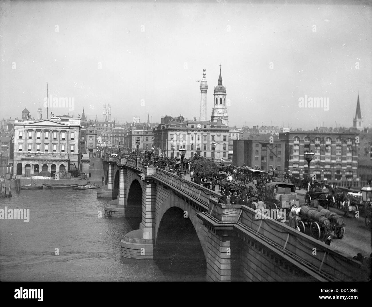 London Bridge, City Of London, 1880. Artist: Henry Taunt Stock Photo ...