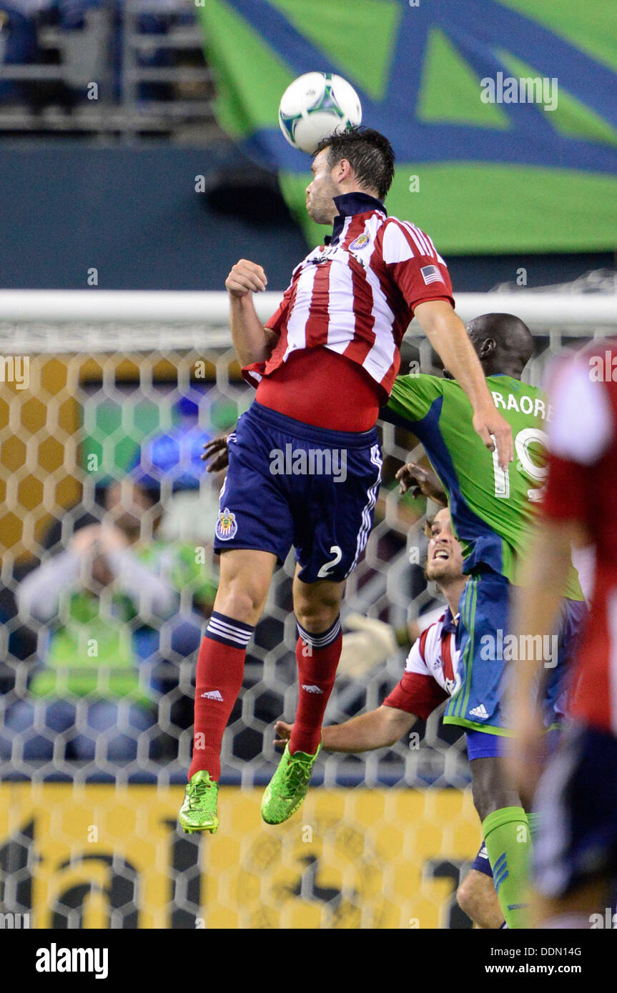 Seattle, Washington, USA. 04th Sep, 2013. Chivas USA defender Bobby ...