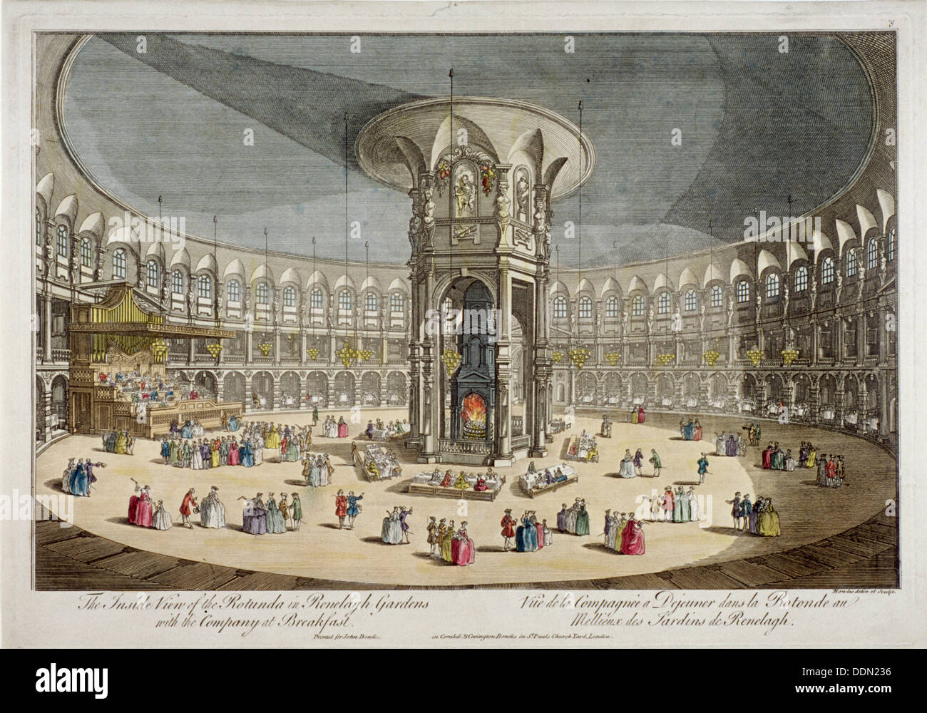 The Rotunda in Ranelagh Gardens, Chelsea, London, c1750. Artist: Thomas ...