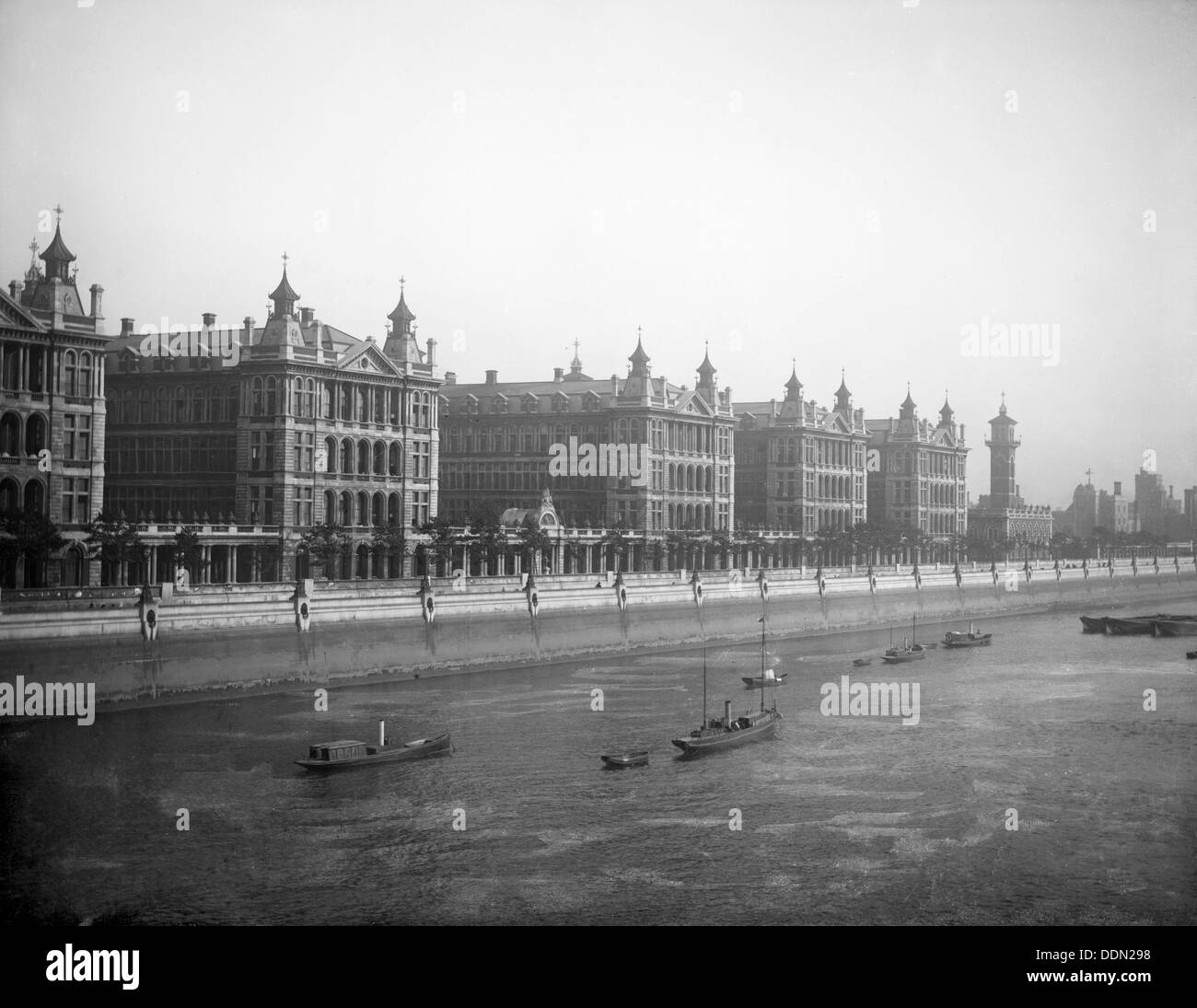 St Thomas' Hospital, Lambeth, Greater London, 1878. Artist: Henry Taunt ...