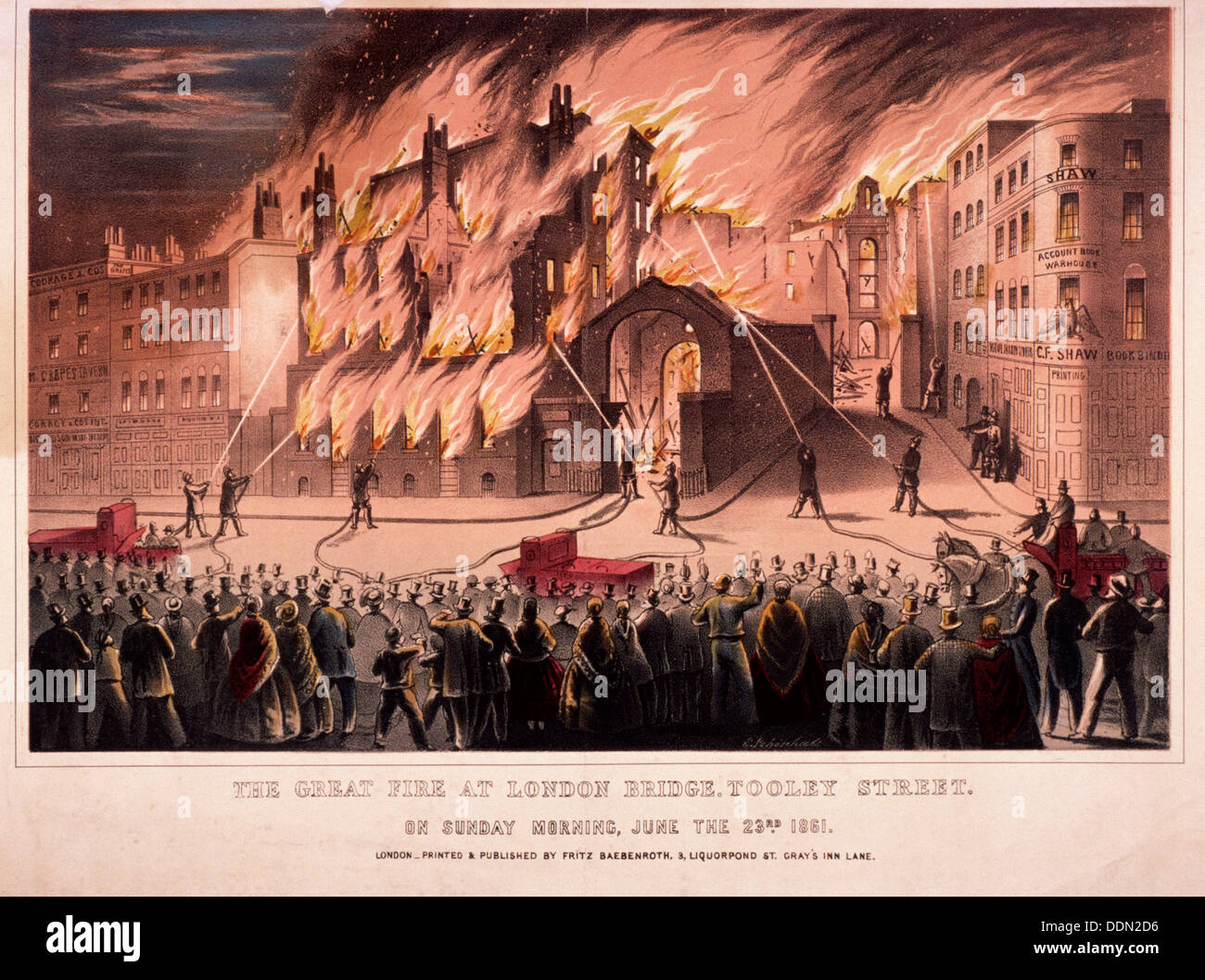 Fire fighting 19th century hi-res stock photography and images - Alamy