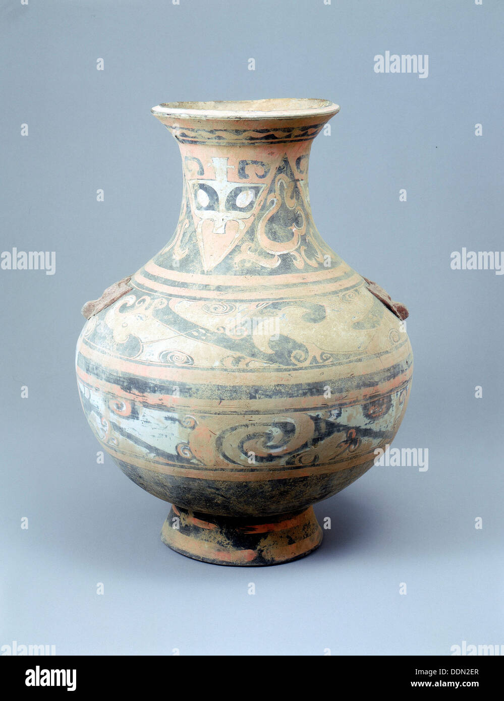 Pottery hu, Western Han dynasty, China, late 2nd century BC. Artist ...