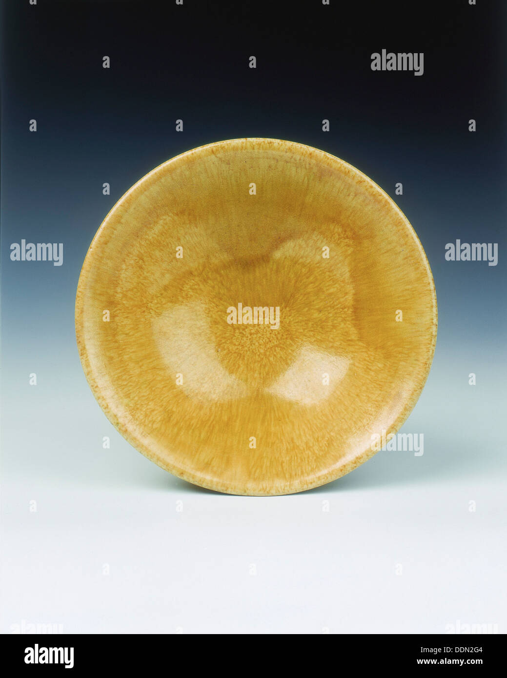 Yellow lead glazed bowl, late Tang dynasty, China, 9th century. Artist ...