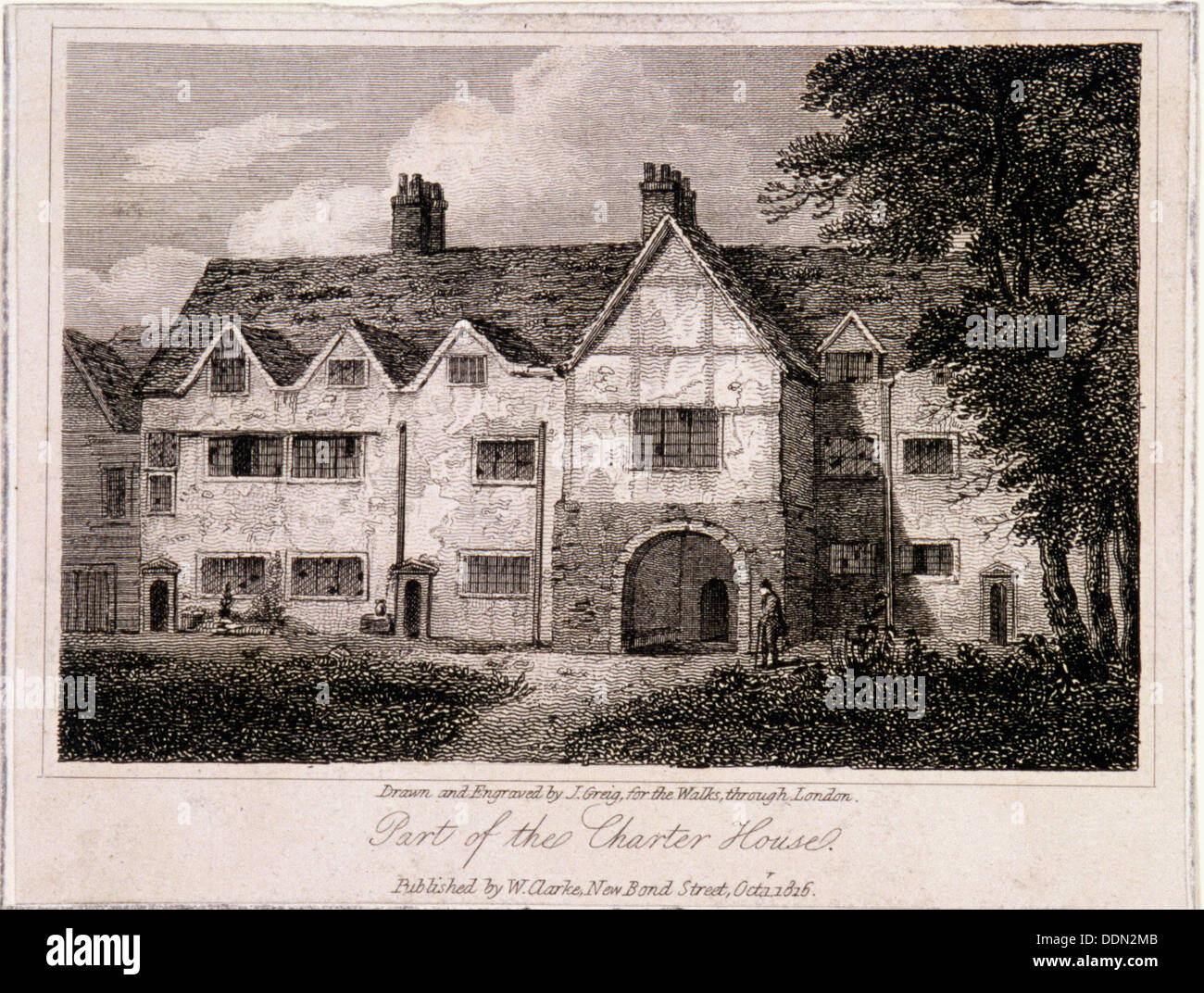 View of part of the Charterhouse, Finsbury, London, 1816. Artist: John ...