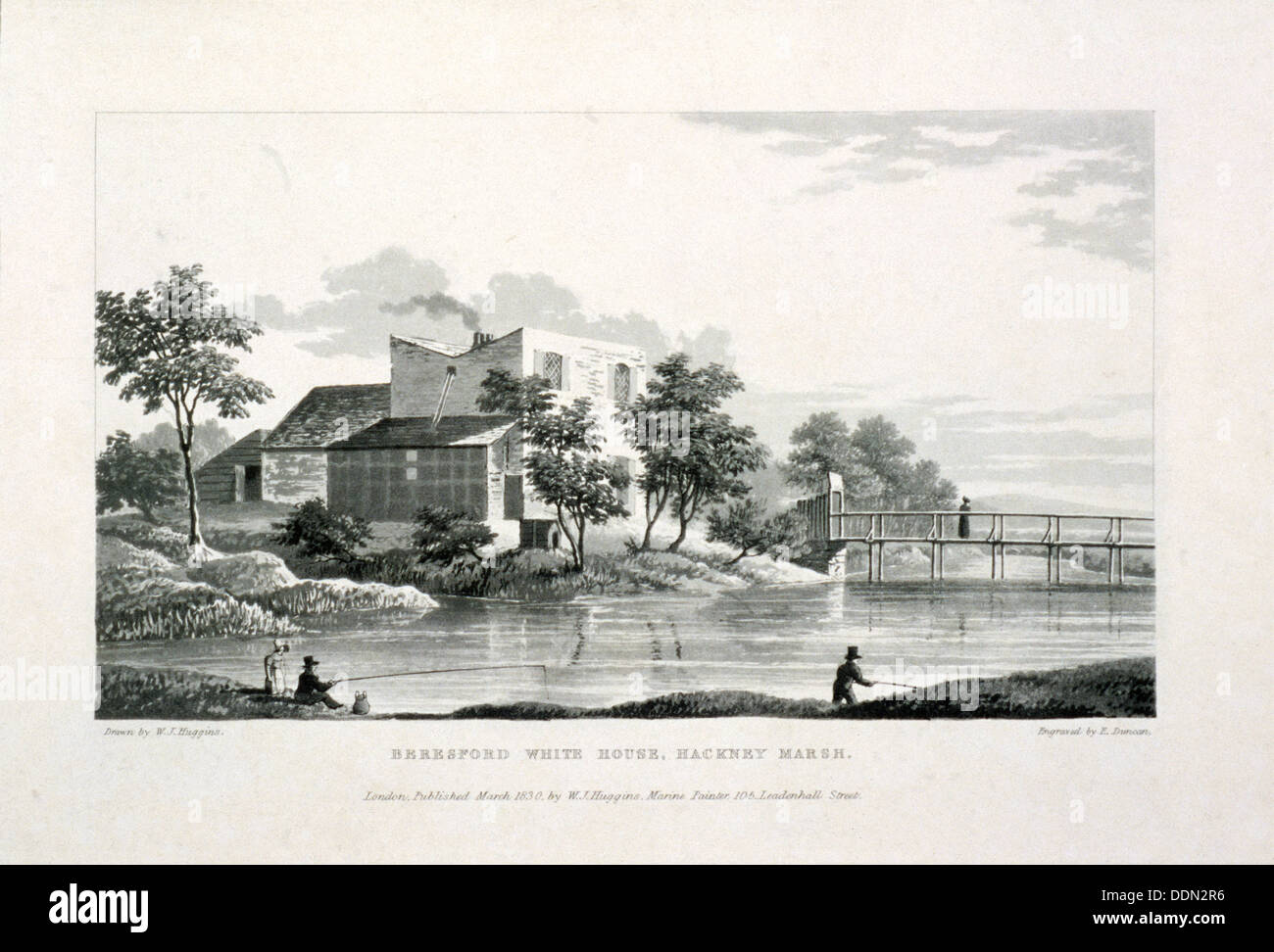 View of Beresford White House, Hackney Marsh, Hackney, London, 1830 ...