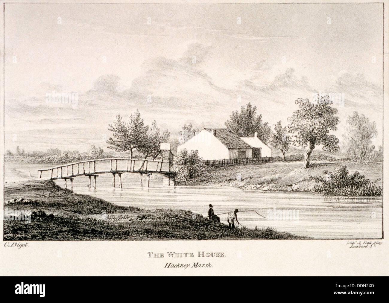 The White House on the banks of the River Lea, Hackney Marsh, London ...