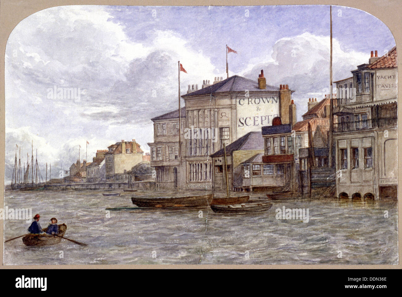 View of the Crown And Sceptre Inn, Greenwich, London, c1870. Artist: JT ...