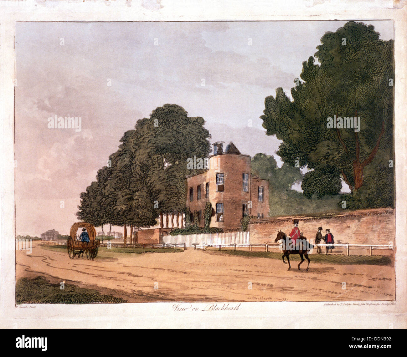 The south lodge at the Ranger's House, Greenwich, London, 1812. Artist ...