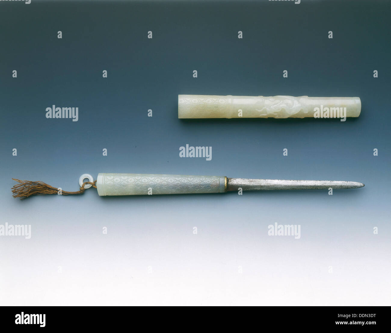 Jade mounted eating dagger with jade scabbard, late Ming dynasty, China ...