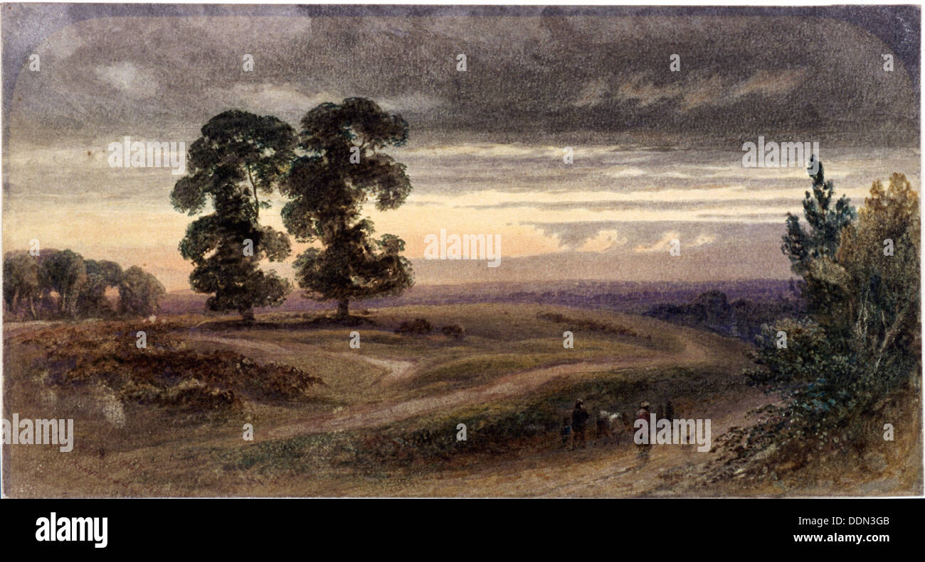 General view of Hampstead, London, 1849. Artist: George Henry Hine ...