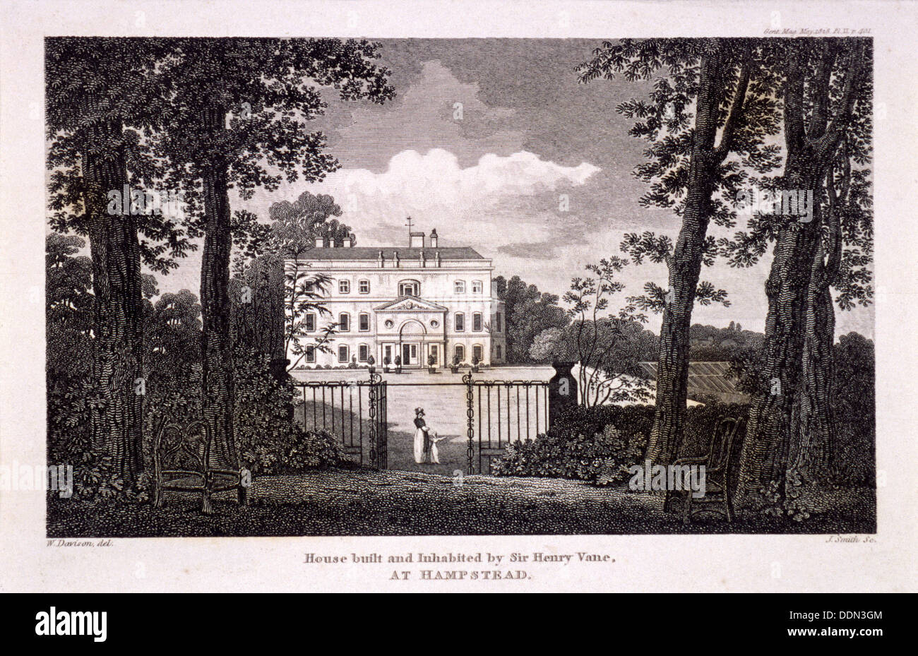 Vane House, Hampstead, London, 1813. Artist: J Smith Stock Photo - Alamy