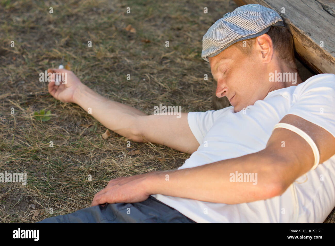Heroin user experiencing unconsciousness after drug dose administered ...