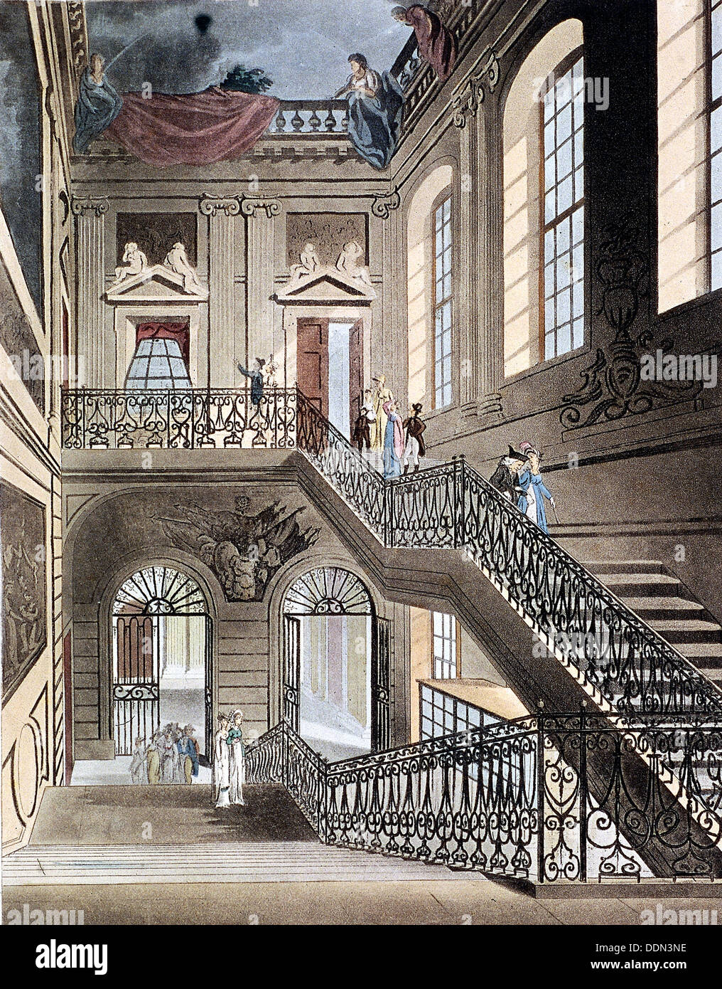 British Museum, Holborn, London, 1808. Artist: Augustus Charles Pugin ...