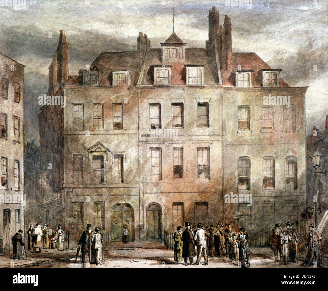 Sheriffs Court, Red Lion Square, Holborn, London, c1828. Artist: George ...