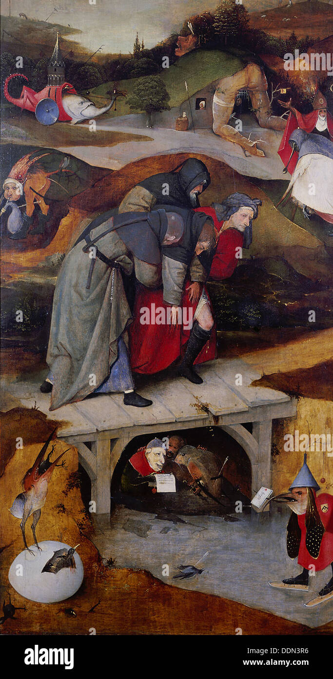 The Temptation Of Saint Anthony Detail Of Left Wing Of A Triptych