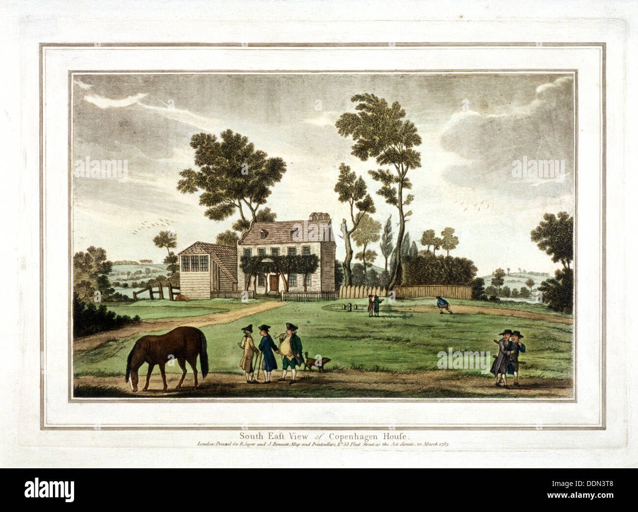 Copenhagen House,Copenhagen Fields, Islington, London, 1783. Artist ...
