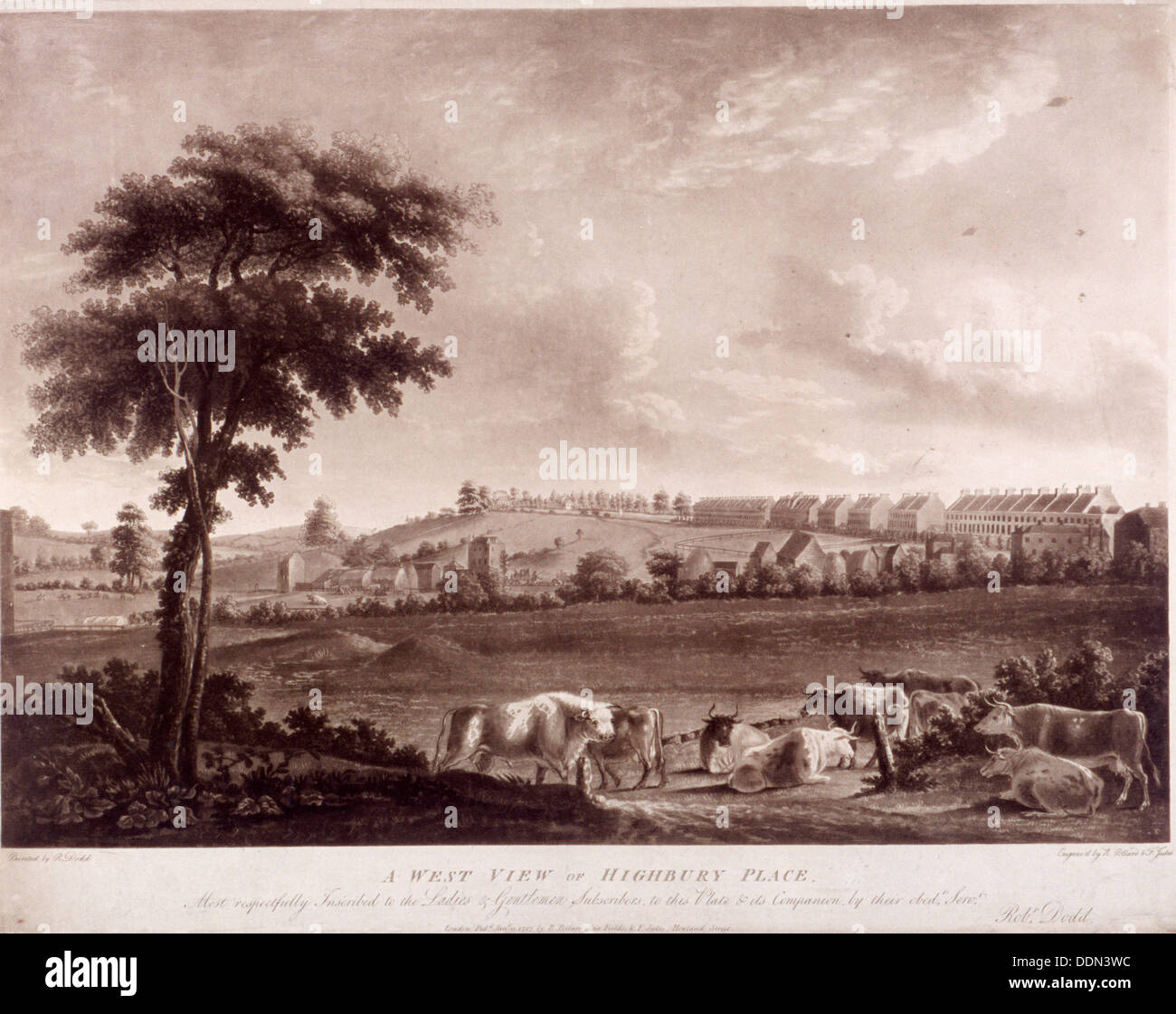 Highbury Place, Highbury, Islington, London, 1787. Artist: Robert ...