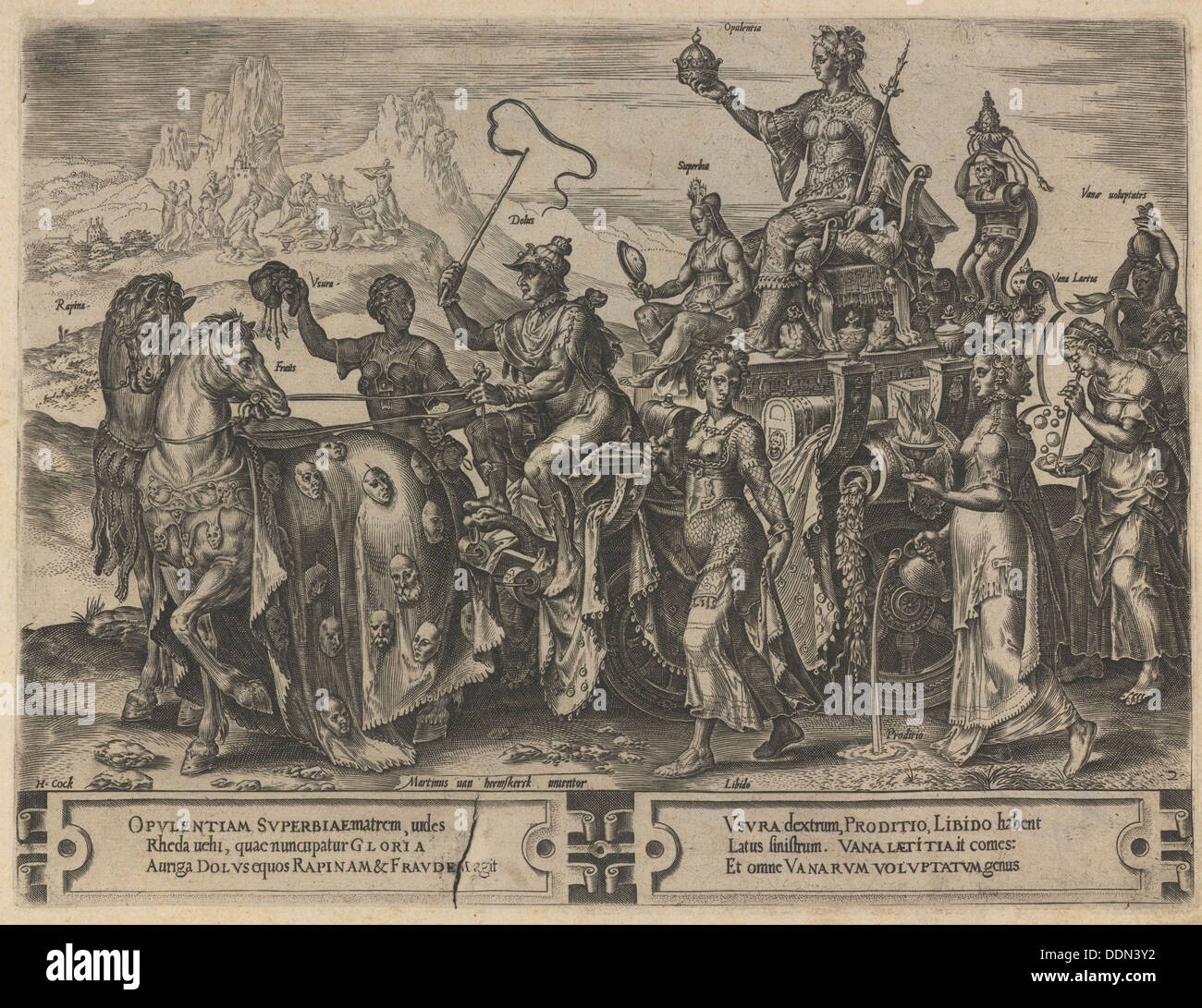The Triumph of Riches, 1564. Artist: Coornhert, Dirk Volkertsz. (1522 ...