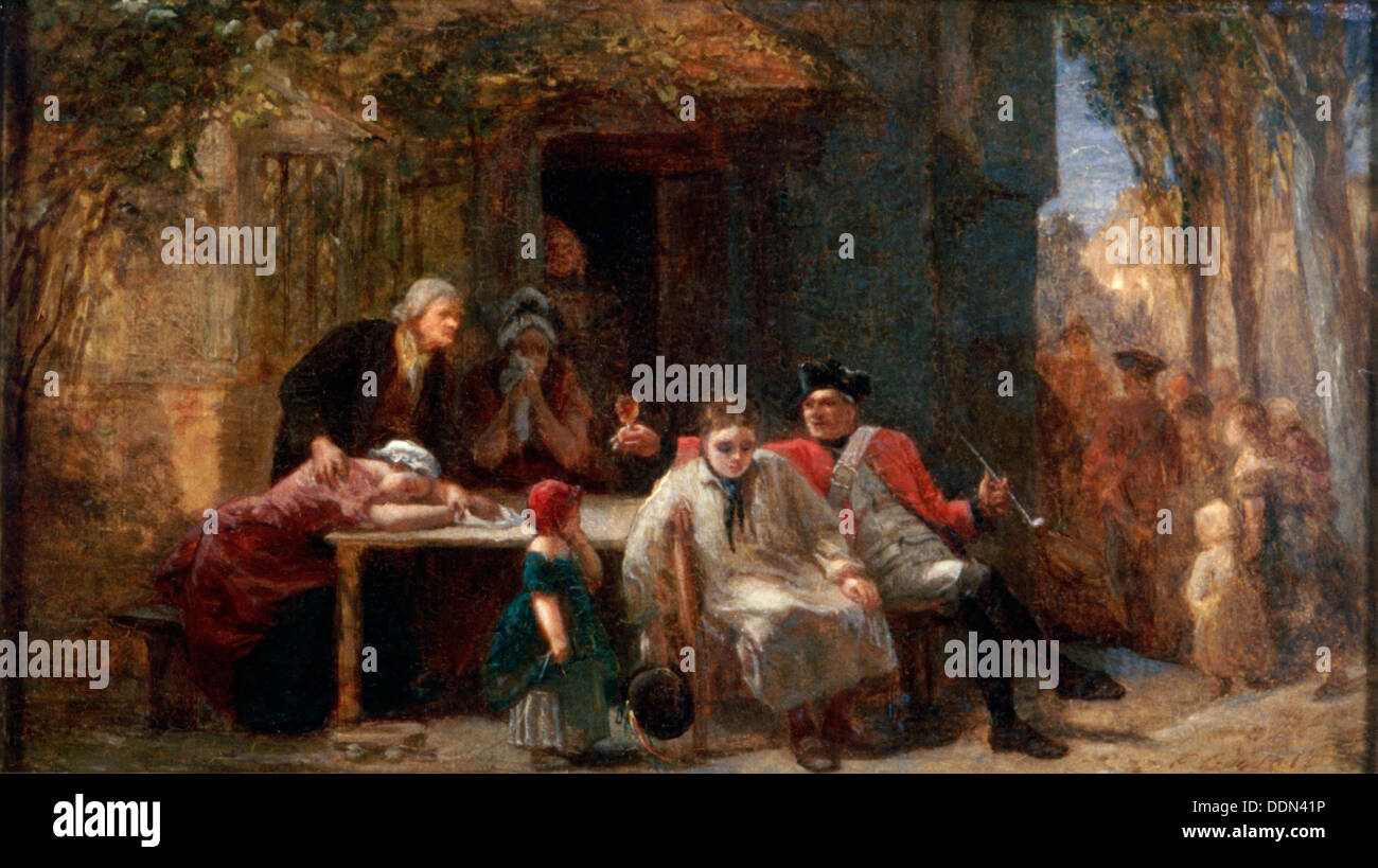 'Conscription', 1851. Artist: Frederick Goodall Stock Photo - Alamy